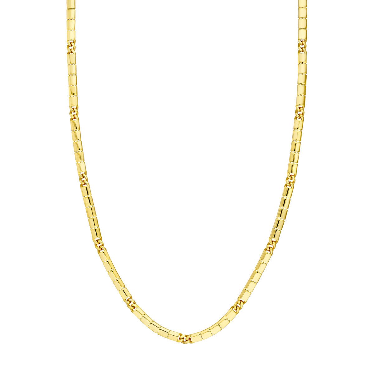 14K Yellow Gold 4.70mm Hollow Round Box Lock Chain
