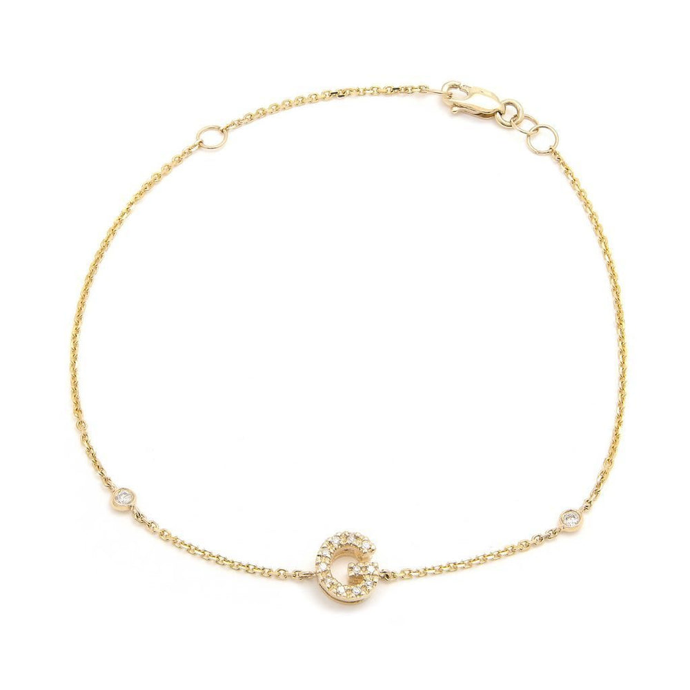 G initial bracelet store