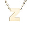 14K Gold Initial "Z" Necklace